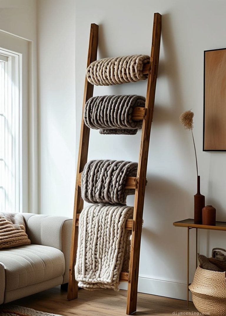 Ladder Blanket Racks: 10 Stylish and Practical Solutions for Your Home ...