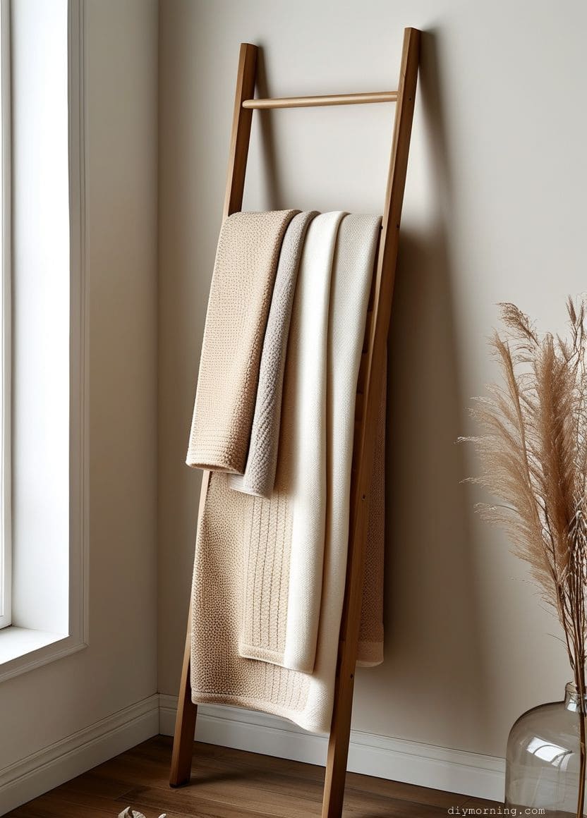 Ladder Blanket Racks: 10 Stylish and Practical Solutions for Your Home ...