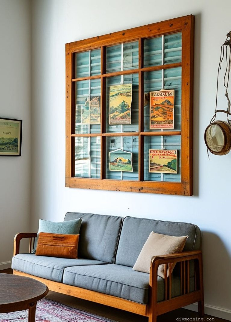 10 Creative Ways to Use Repurposed Window Frames as Wall Art - Upcycled ...