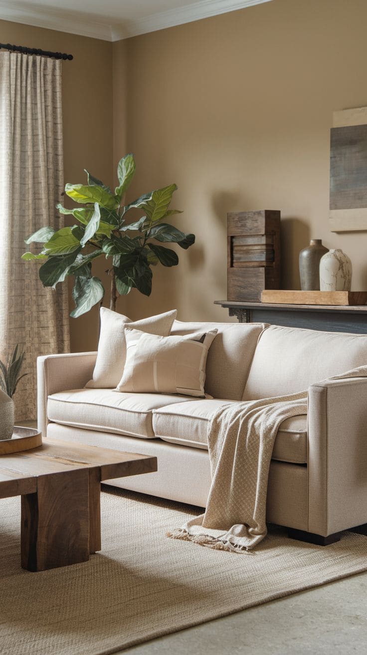 40+ Unique Beige Couch Living Room Decor Ideas That Add Personality (2025)