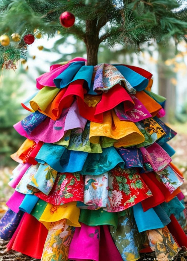DIY Tree Skirts: 10 Creative Ideas for Festive Flair - Upcycled Around Town