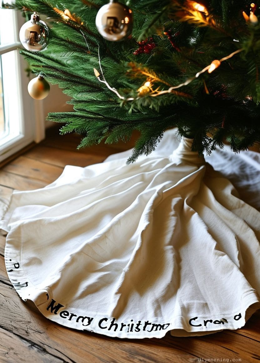 DIY Tree Skirts: 10 Creative Ideas for Festive Flair - Upcycled Around Town