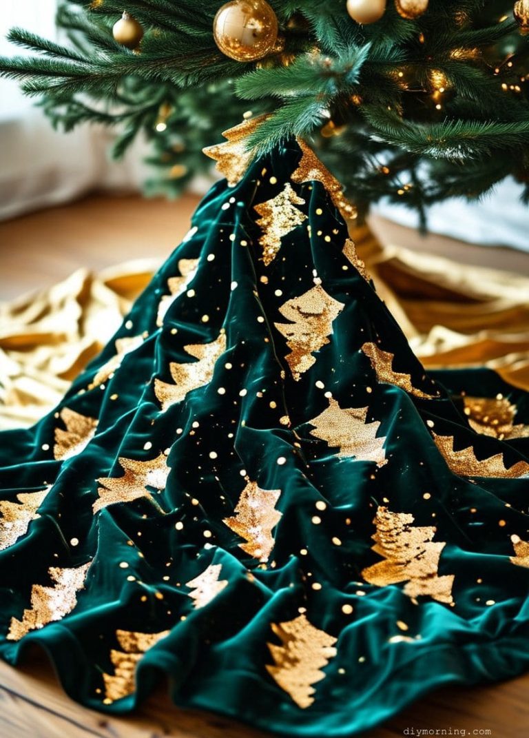 DIY Tree Skirts: 10 Creative Ideas for Festive Flair - Upcycled Around Town
