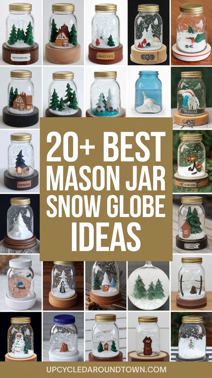Mason Jar Snow Globes: 5 Steps to Create Charming Winter DIY Decor ...