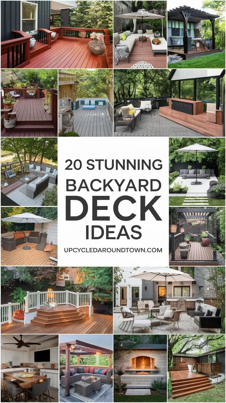 20 Stunning Backyard Deck Ideas for Your Outdoor Oasis - Upcycled ...