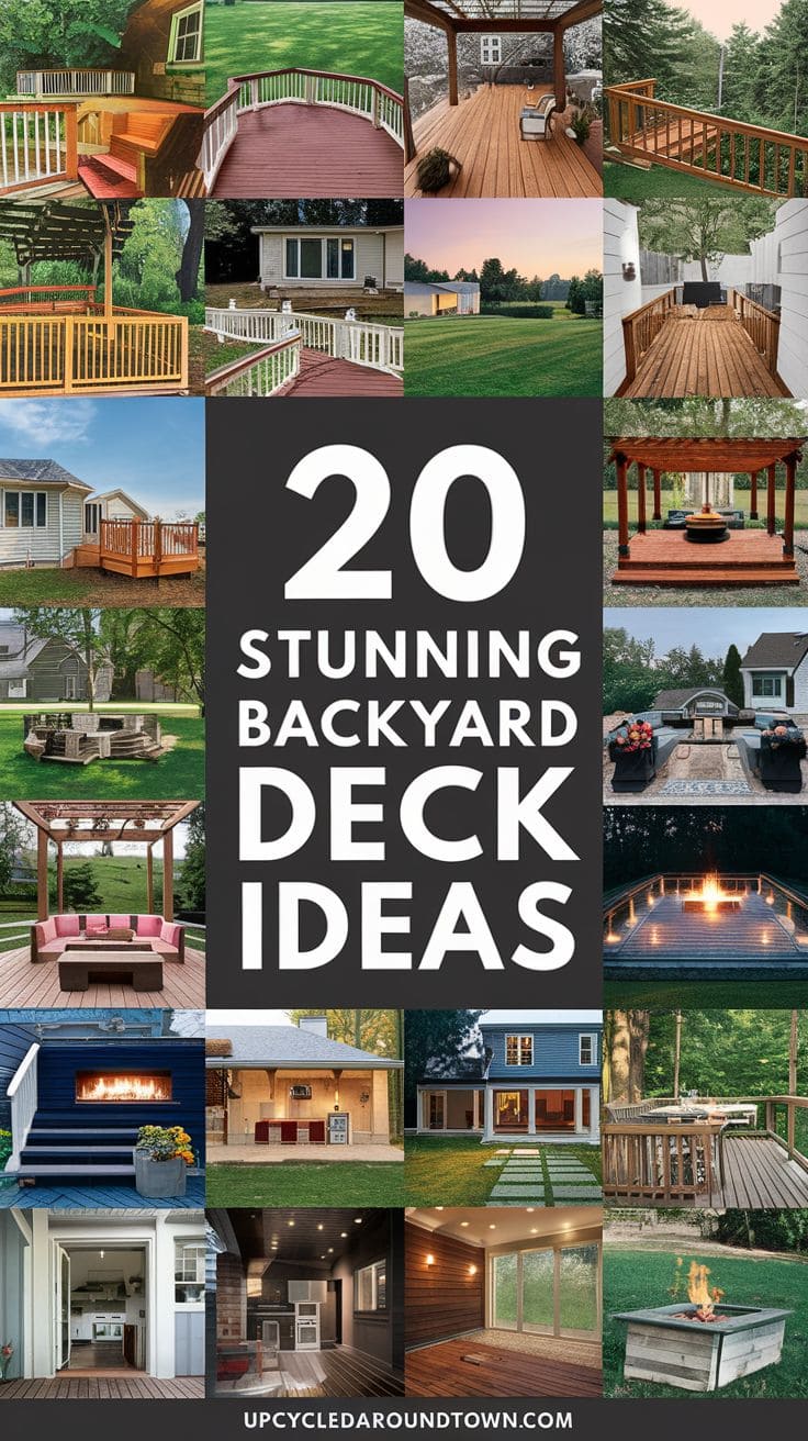 20 Stunning Backyard Deck Ideas for Your Outdoor Oasis - Upcycled ...