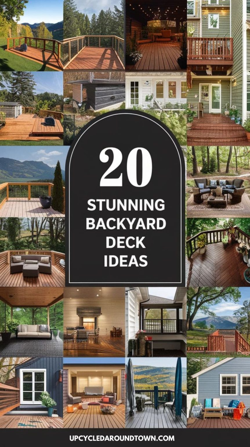 20 Stunning Backyard Deck Ideas for Your Outdoor Oasis - Upcycled ...