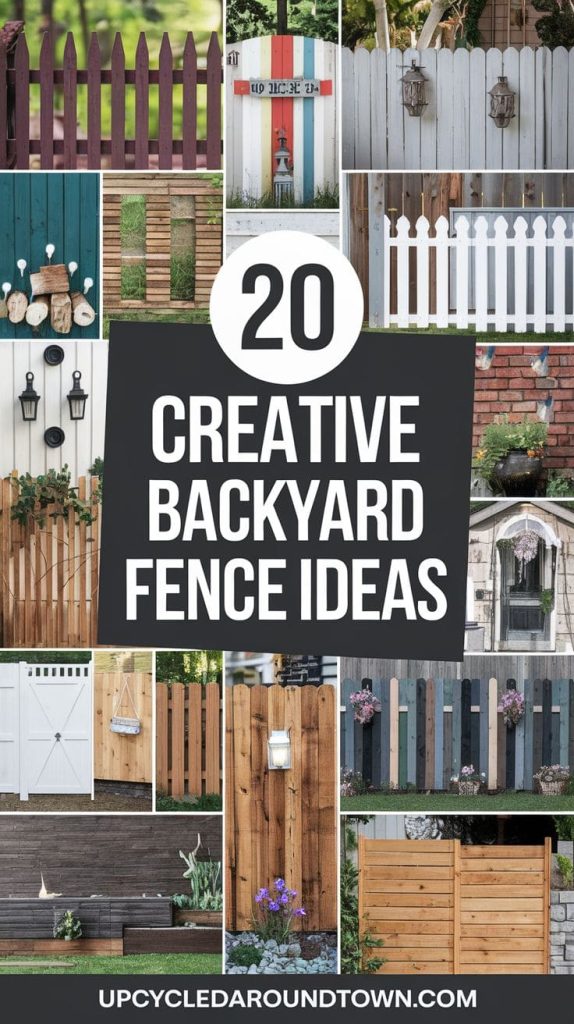 20 Creative Backyard Fence Ideas to Enhance Your Outdoor Space ...