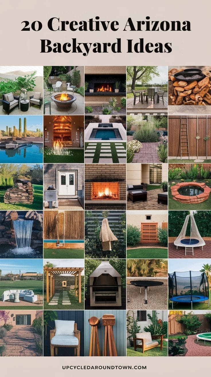 20 Creative Backyard Ideas for Your Arizona Oasis - Upcycled Around Town