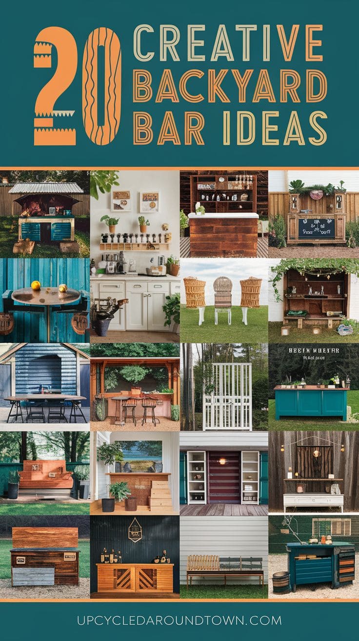 20 Creative Backyard Bar Ideas for Your Summer Parties - Upcycled ...