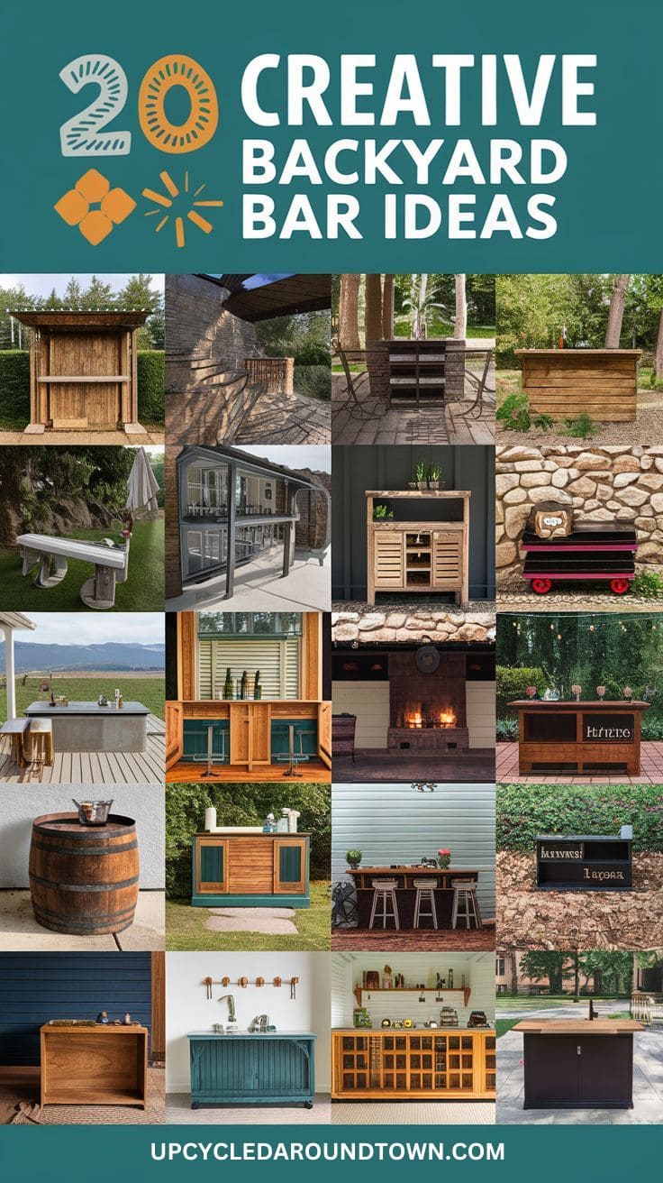 20 Creative Backyard Bar Ideas for Your Summer Parties - Upcycled ...