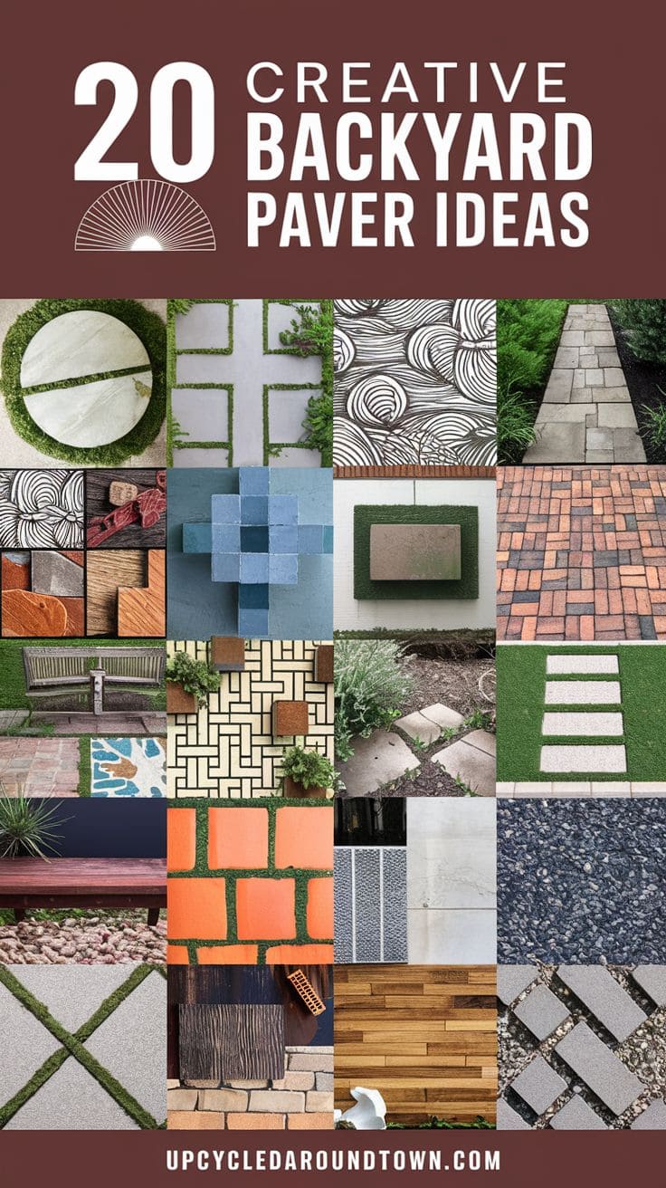 20 Creative Backyard Paver Ideas for a Stunning Outdoor Space - Upcycled Around Town