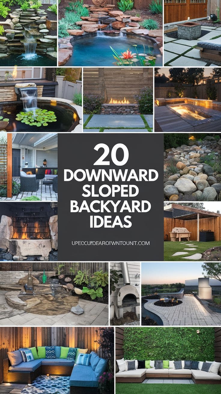 20 Inspiring Downward Sloped Backyard Ideas for Your Outdoor Oasis ...