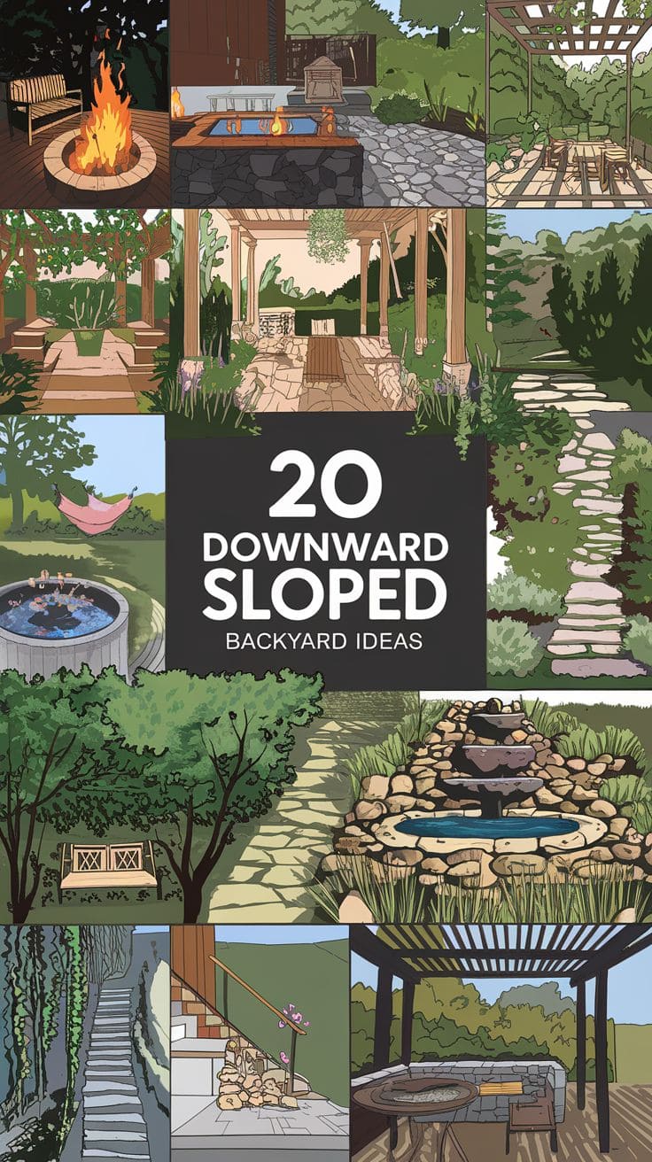 20 Inspiring Downward Sloped Backyard Ideas for Your Outdoor Oasis ...