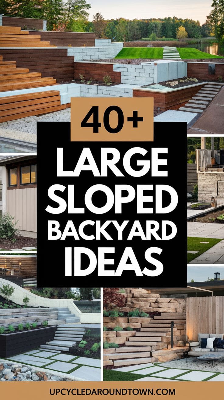 20 Creative Ideas for Transforming Your Large Sloped Backyard ...