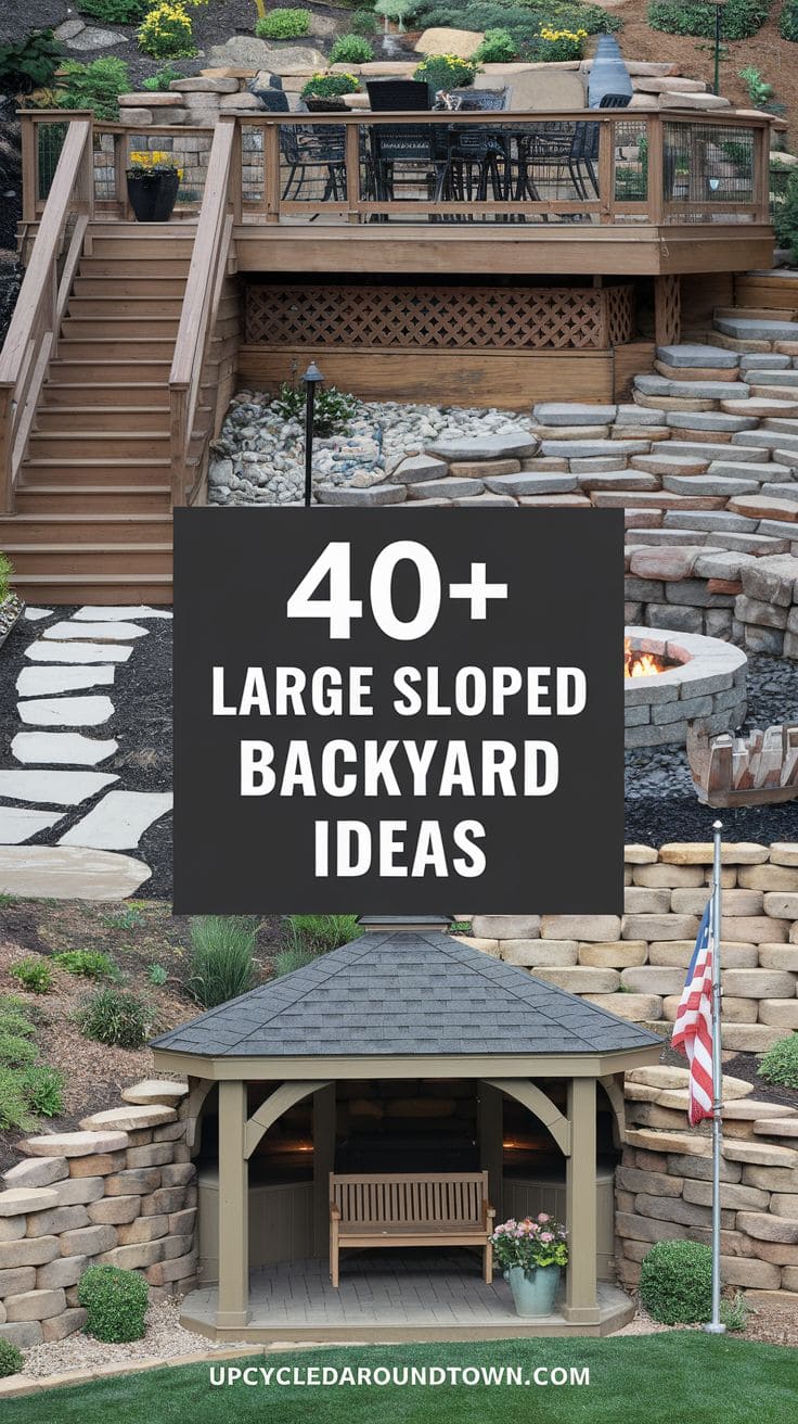 20 Creative Ideas for Transforming Your Large Sloped Backyard ...