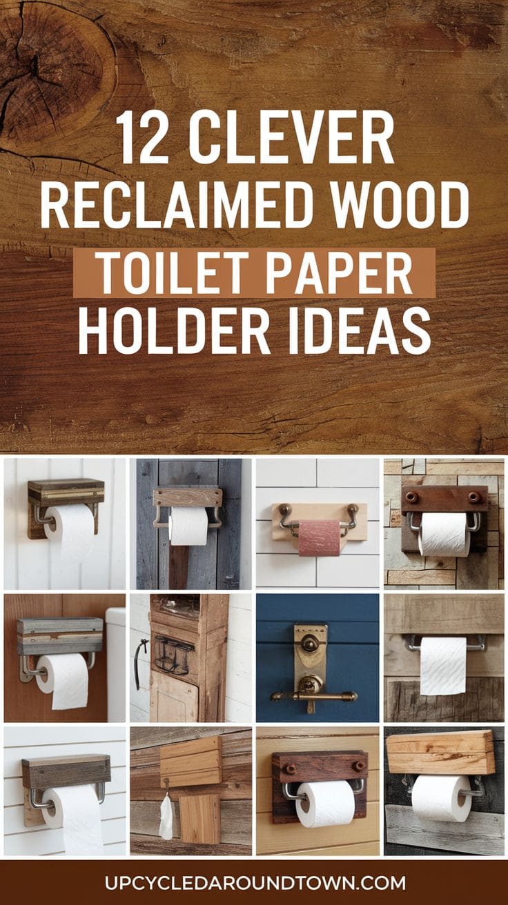 20 Stunning DIY Reclaimed Wood Toilet Paper Holders to Elevate Your ...