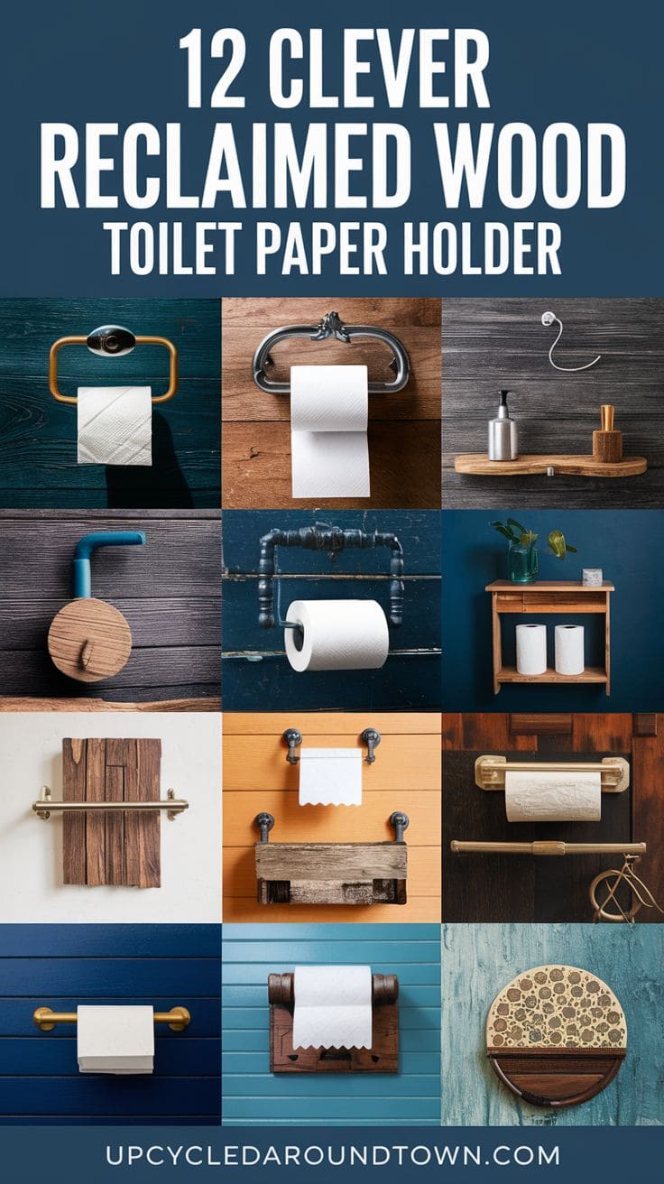 20 Stunning DIY Reclaimed Wood Toilet Paper Holders to Elevate Your ...