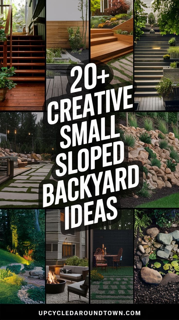 20 Creative Small Sloped Backyard Ideas to Maximize Your Space - Upcycled Around Town