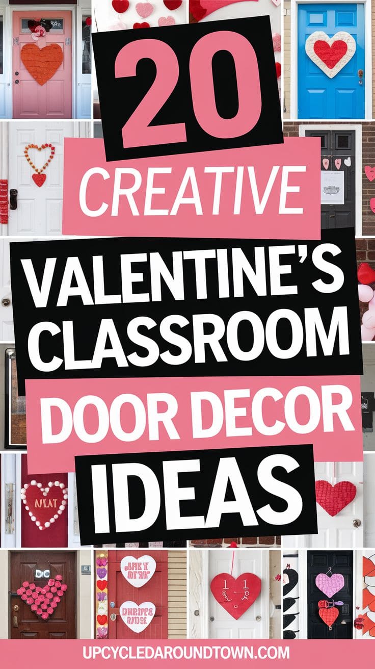 20 Creative Valentine's Classroom Door Decor Ideas - Upcycled Around Town