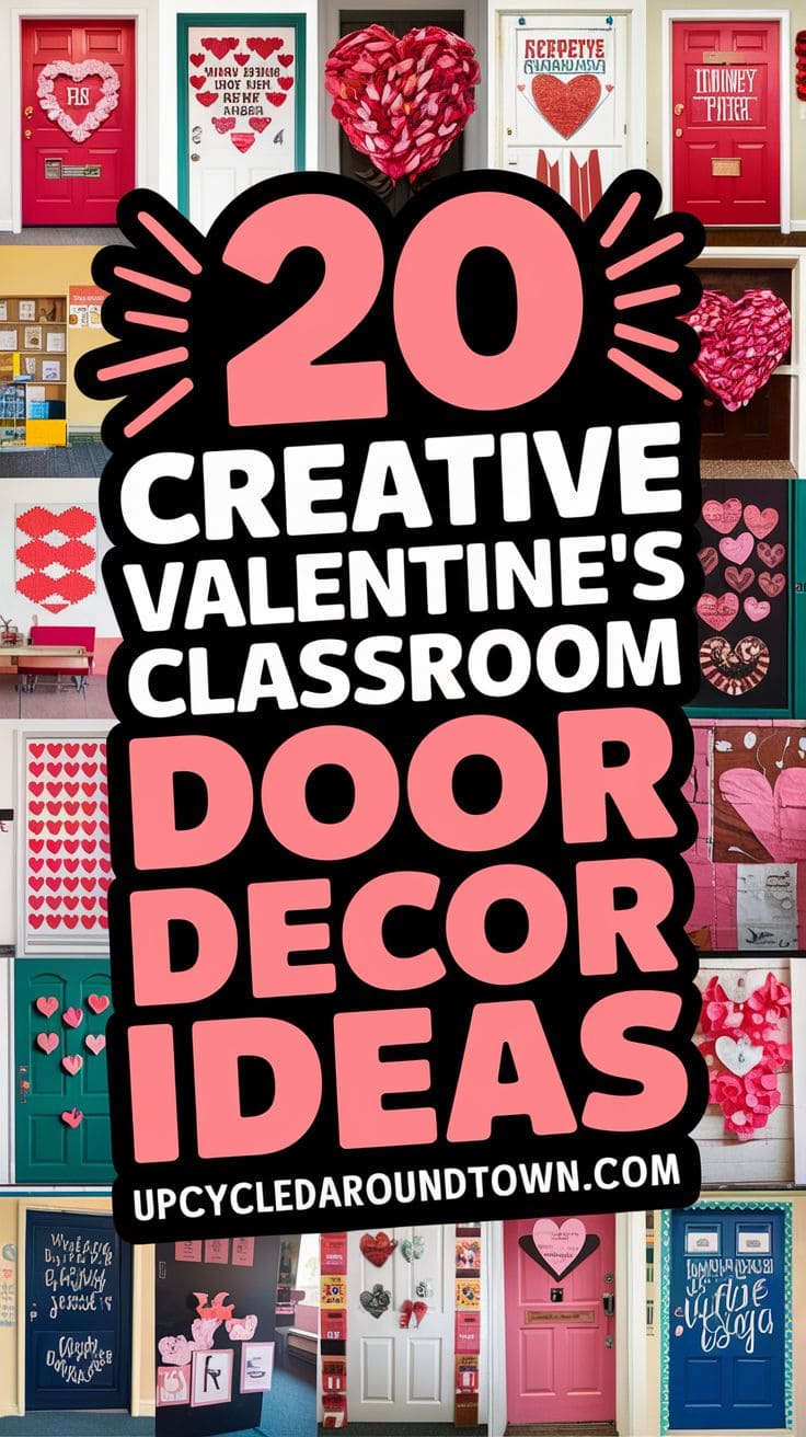 20 Creative Valentine's Classroom Door Decor Ideas - Upcycled Around Town