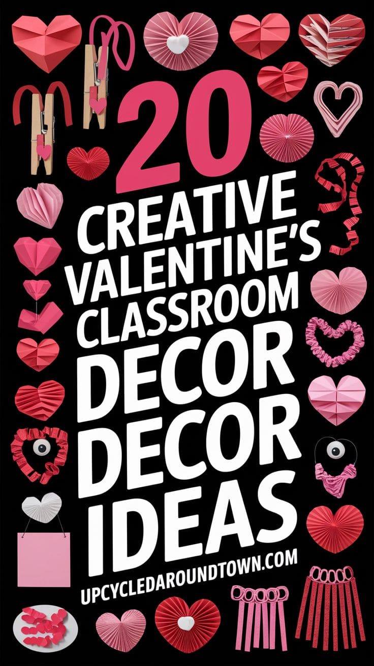 20 Creative Valentine's Classroom Door Decor Ideas - Upcycled Around Town