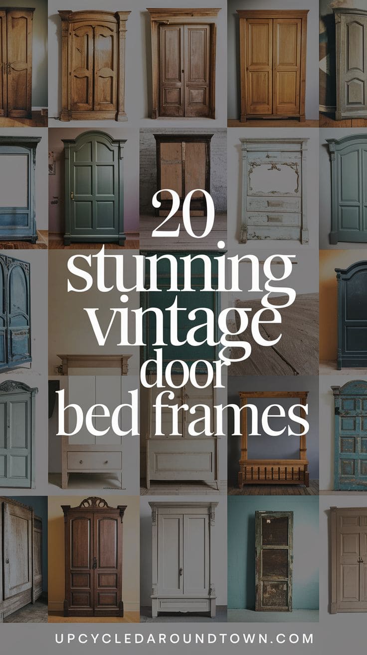 20 Stunning Vintage Door Bed Frames for a Unique Bedroom Style ...
