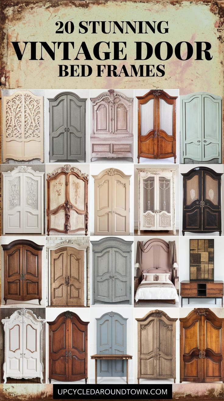 20 Stunning Vintage Door Bed Frames for a Unique Bedroom Style ...