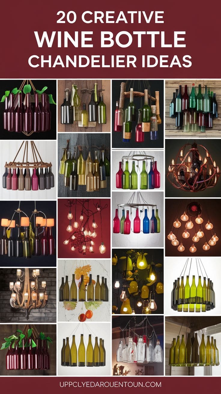 20 Creative Wine Bottle Chandelier Ideas to Elevate Your Home Decor ...