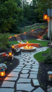 20 Creative Firepit Ideas for Your Sloped Backyard - Upcycled Around Town
