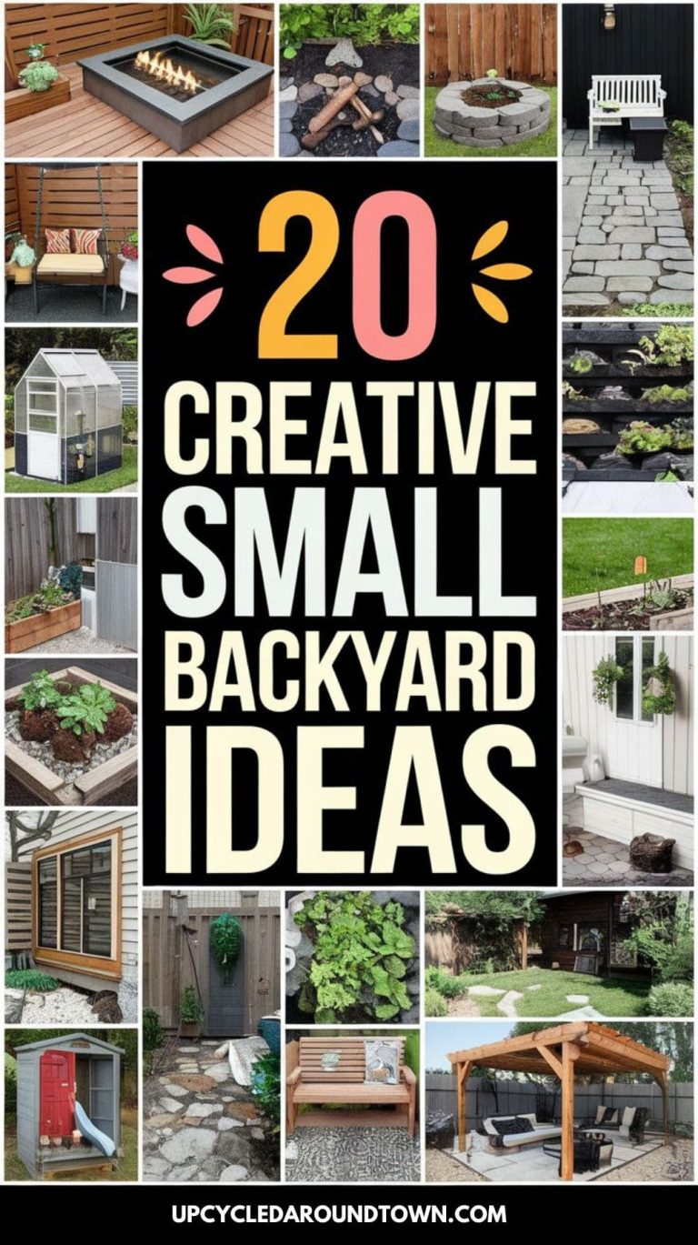 20 Creative Small Backyard Ideas to Maximize Your Space - Upcycled Around Town