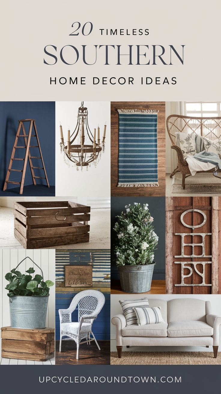 20 Timeless Southern Home Decor Ideas to Elevate Your Space - Upcycled ...
