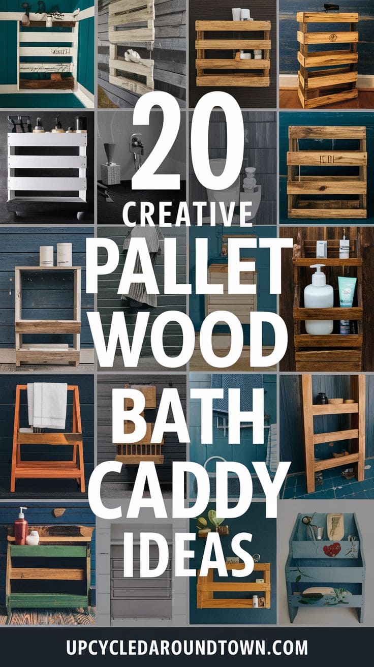 20 Creative Pallet Wood Bath Caddy Ideas for Your Relaxation Space ...