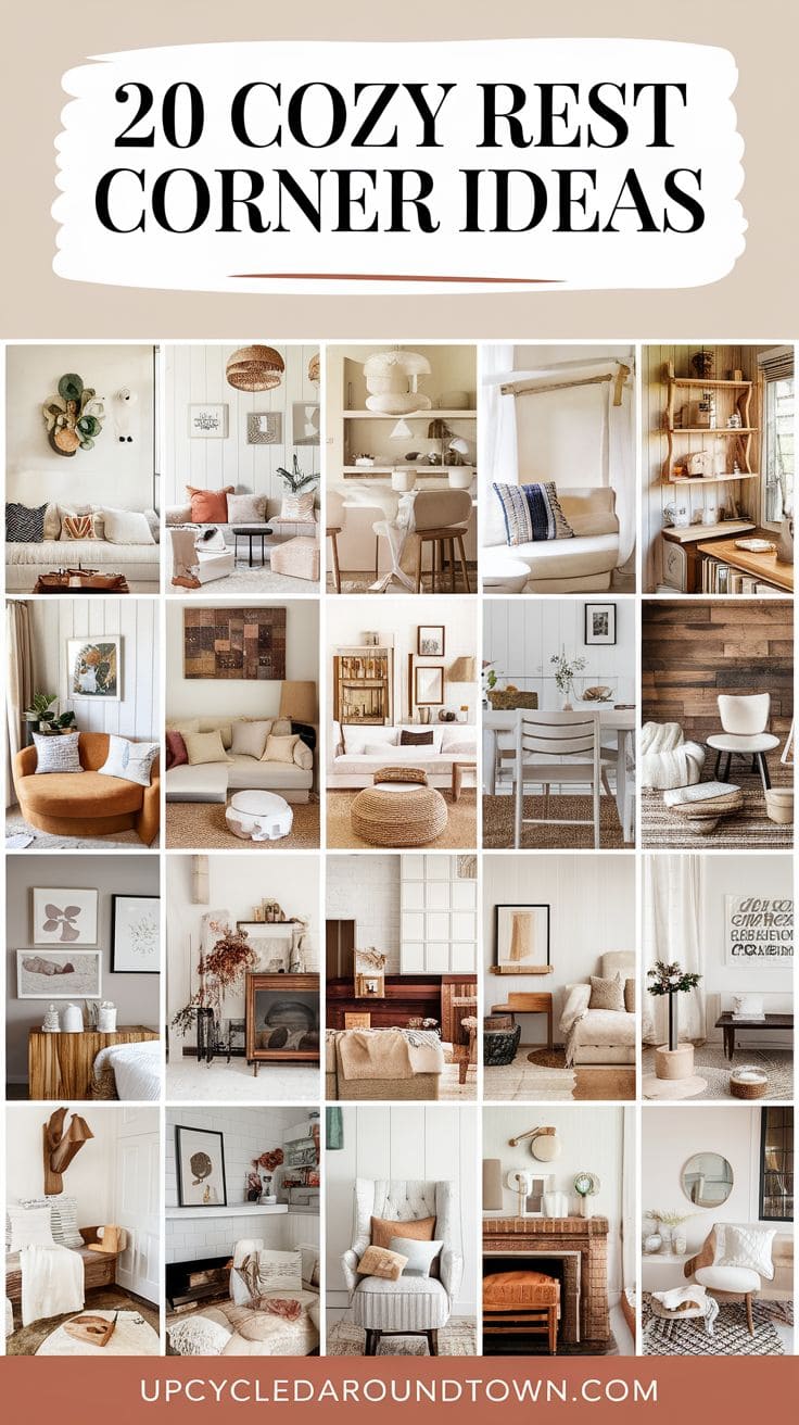 20 Cozy Rest Corner Ideas to Transform Your Space - Upcycled Around Town