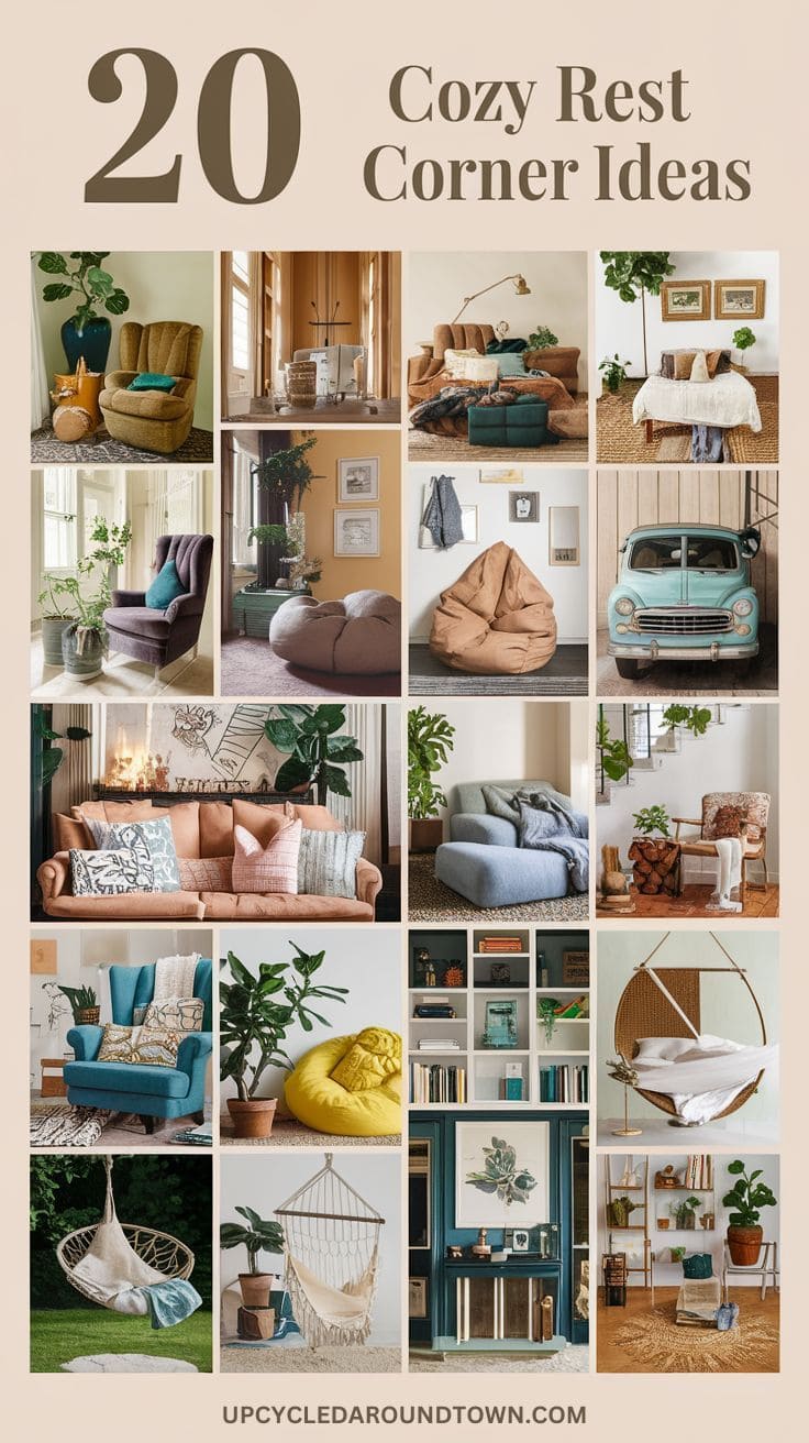 20 Cozy Rest Corner Ideas to Transform Your Space - Upcycled Around Town