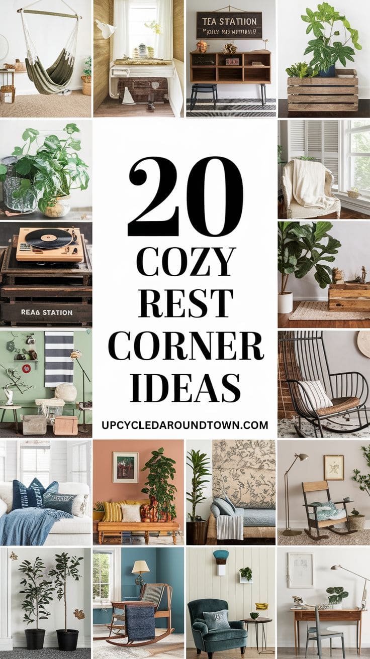 20 Cozy Rest Corner Ideas to Transform Your Space - Upcycled Around Town