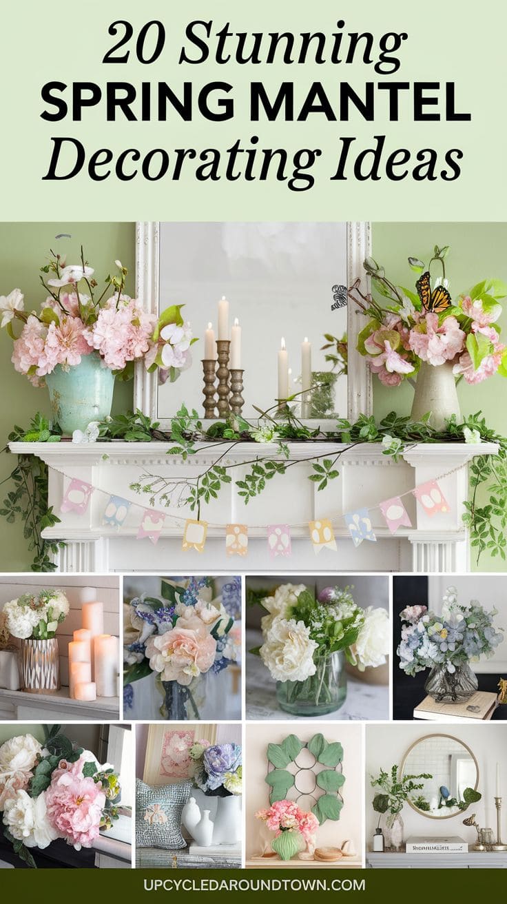 20 Stunning Spring Mantel Decorating Ideas to Refresh Your Home ...
