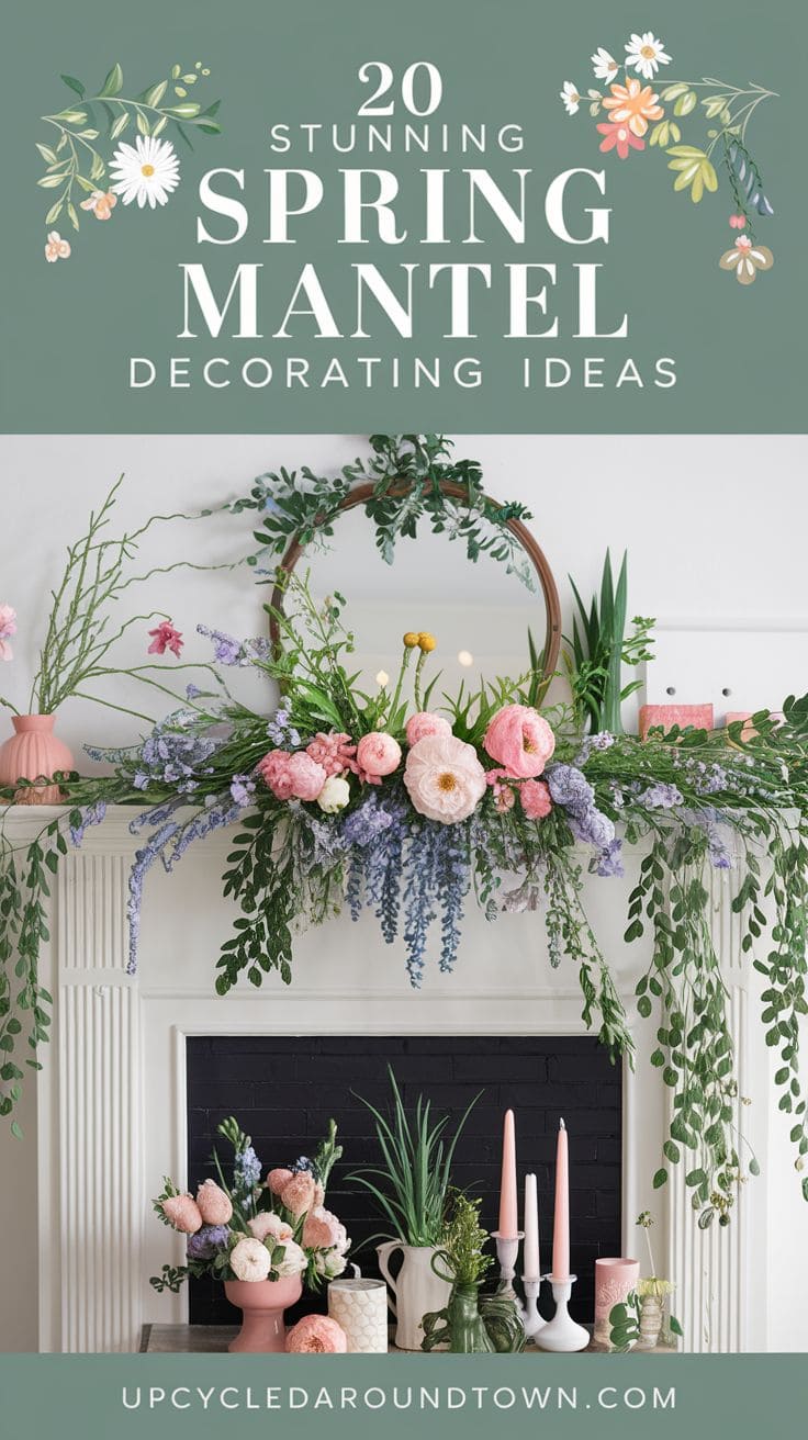 20 Stunning Spring Mantel Decorating Ideas to Refresh Your Home ...