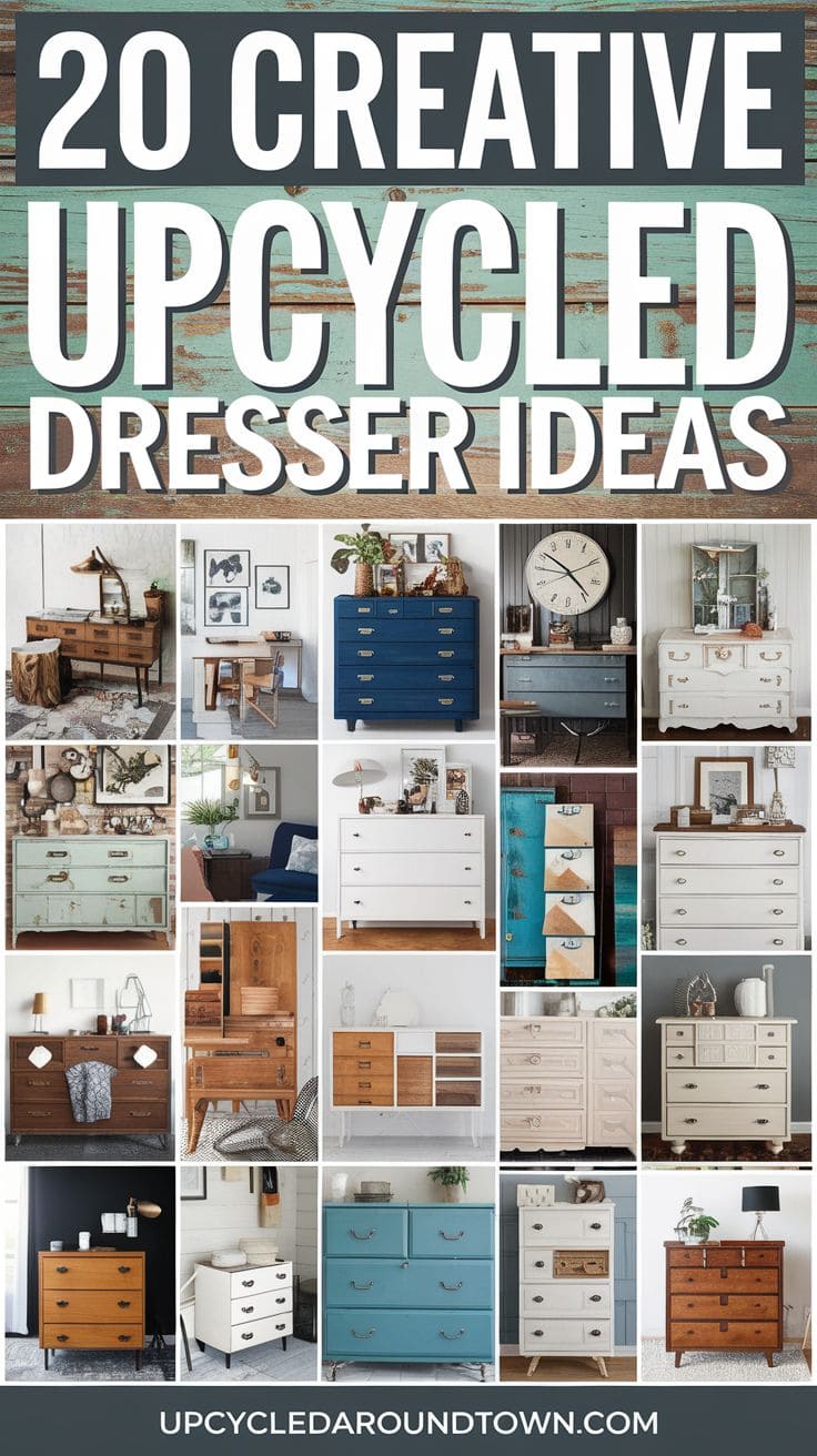 20 Creative Upcycled Dresser Ideas for a Stylish Home Makeover ...
