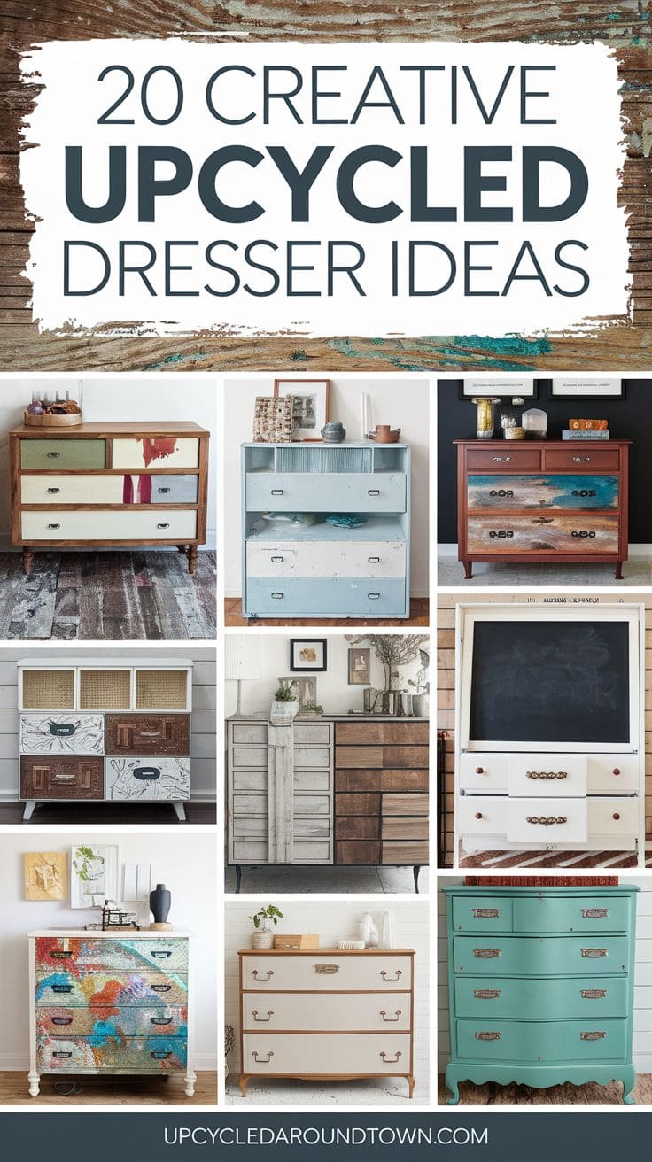 20 Creative Upcycled Dresser Ideas for a Stylish Home Makeover ...