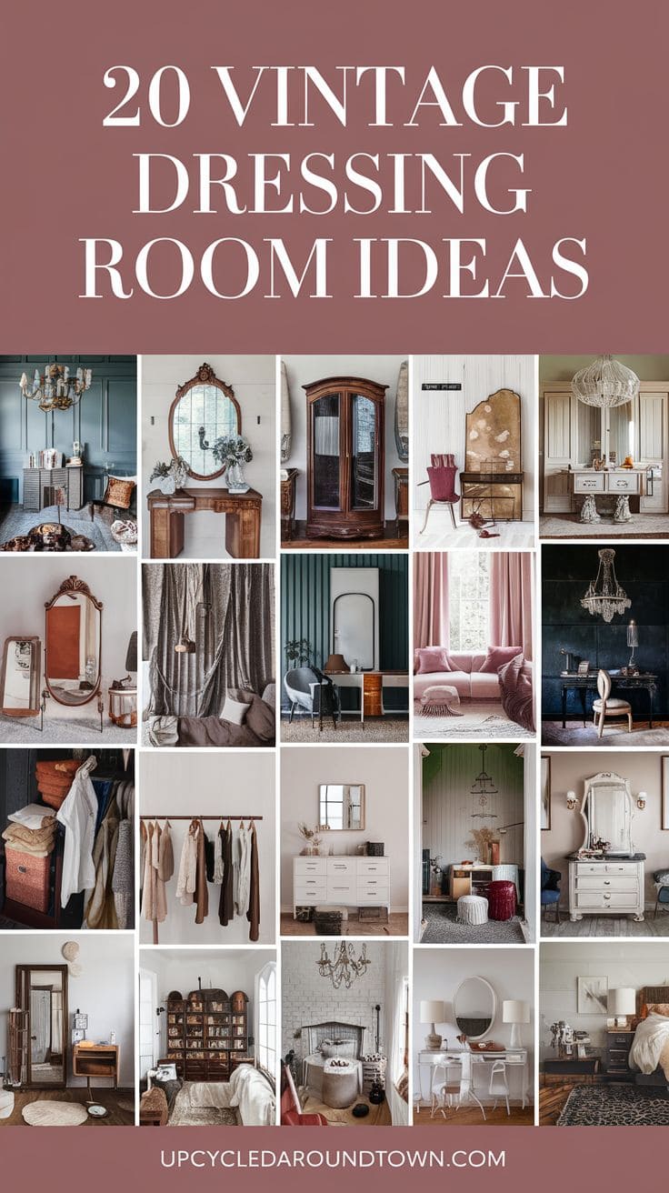 20 Vintage Dressing Room Ideas to Inspire Your Next Makeover - Upcycled ...