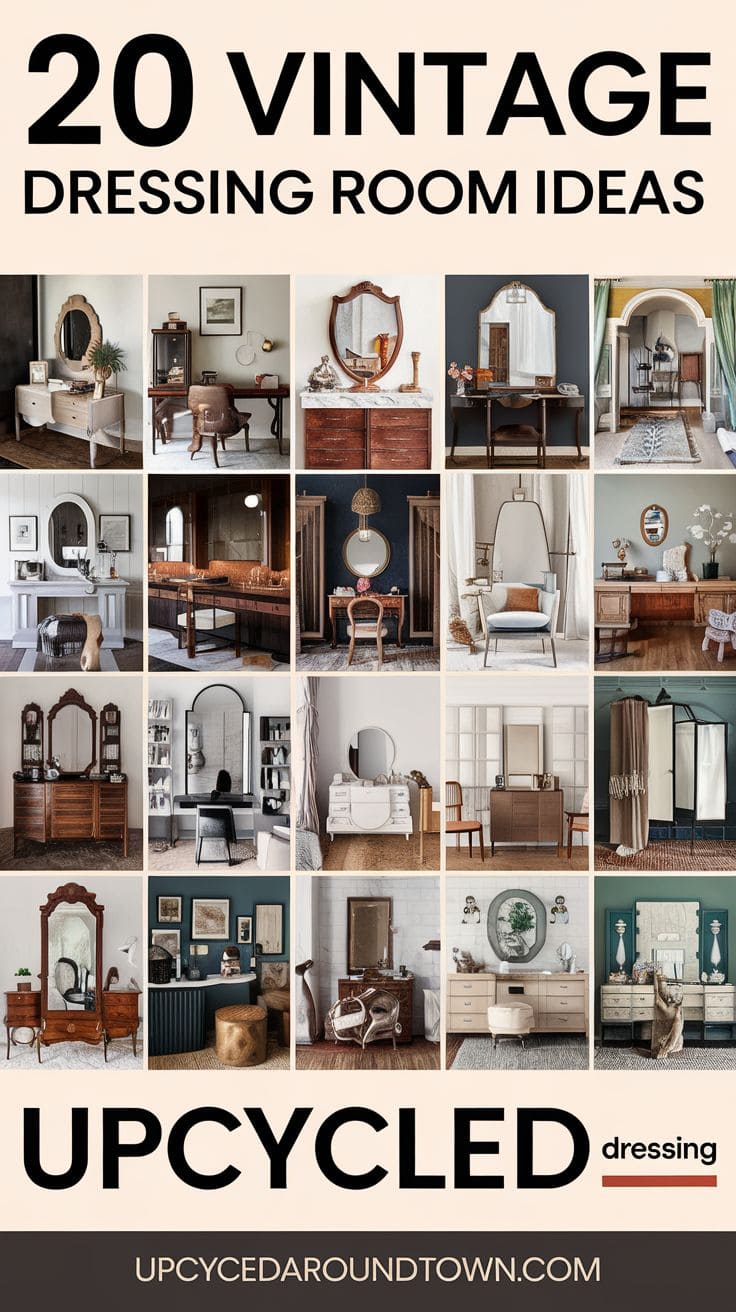 20 Vintage Dressing Room Ideas to Inspire Your Next Makeover - Upcycled ...