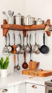 20 Stunning Reclaimed Wood Pot Rack Ideas for Your Kitchen - Upcycled ...
