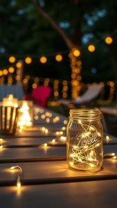 20 Creative DIY Outdoor Lighting Ideas Using Jars - Upcycled Around Town
