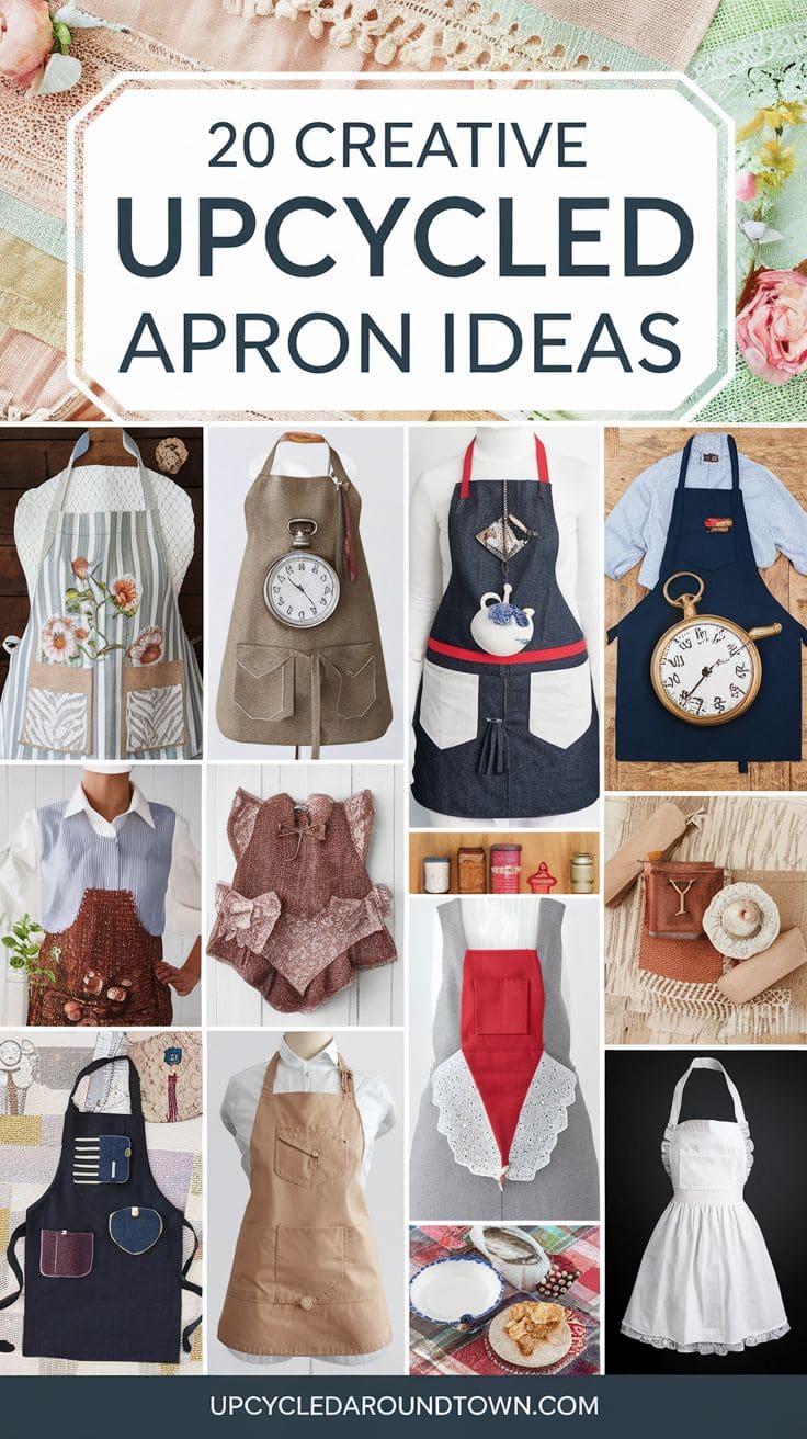 20 Creative Upcycled Apron Ideas to Try Today - Upcycled Around Town