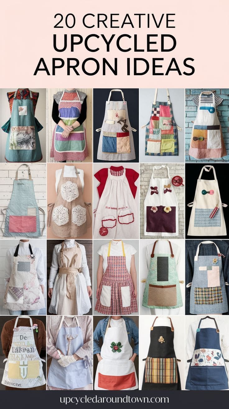 20 Creative Upcycled Apron Ideas to Try Today - Upcycled Around Town