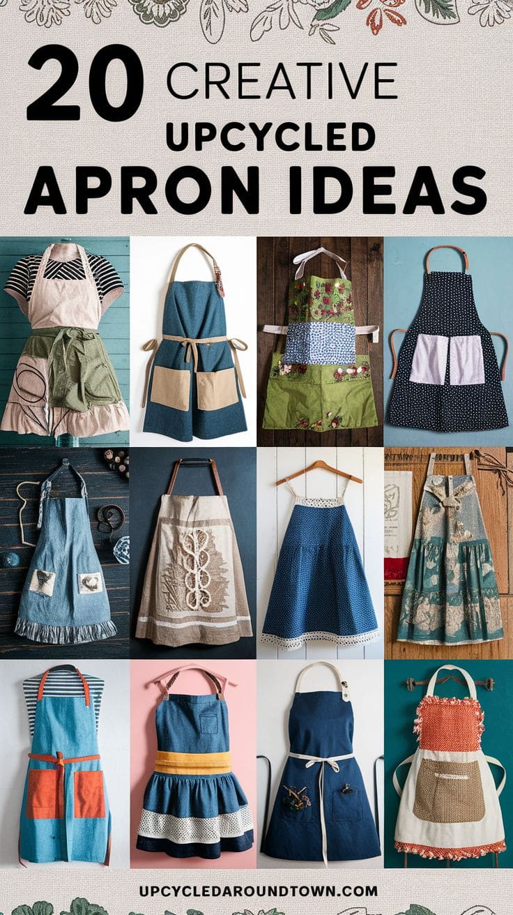 20 Creative Upcycled Apron Ideas to Try Today - Upcycled Around Town