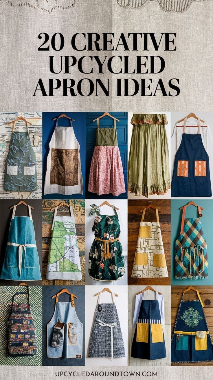20 Creative Upcycled Apron Ideas to Try Today - Upcycled Around Town