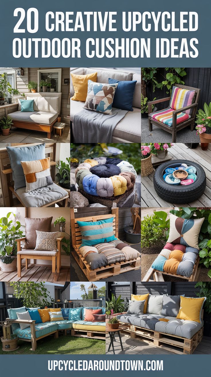 20 Creative Upcycled Outdoor Cushion Ideas for Your Patio Decor ...