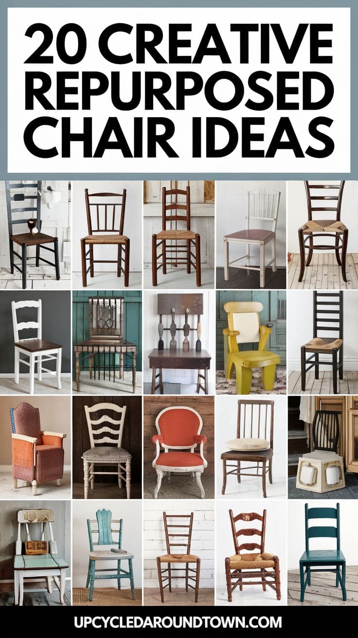 20 Creative Repurposed Chair Ideas for Your Home Decor - Upcycled ...